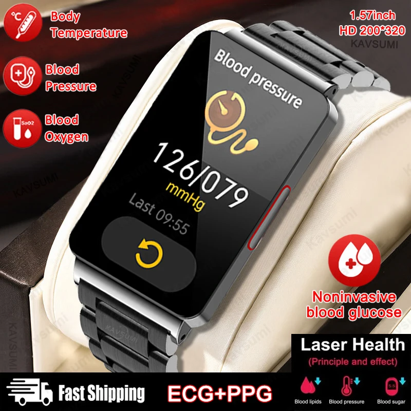 Smartwatch-Full-Touch-para-homens-e-mulheres-press-o-arterial-oxig-nio ...