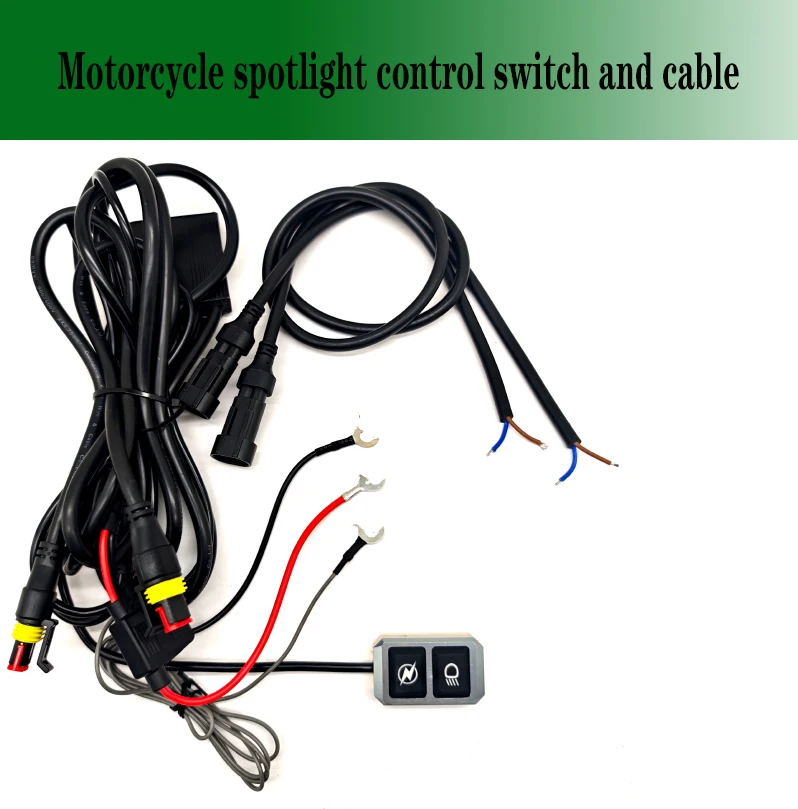 Motorcycle Fog Light Wires Switch 12V 24V Strobe Left And Right Strobe ...