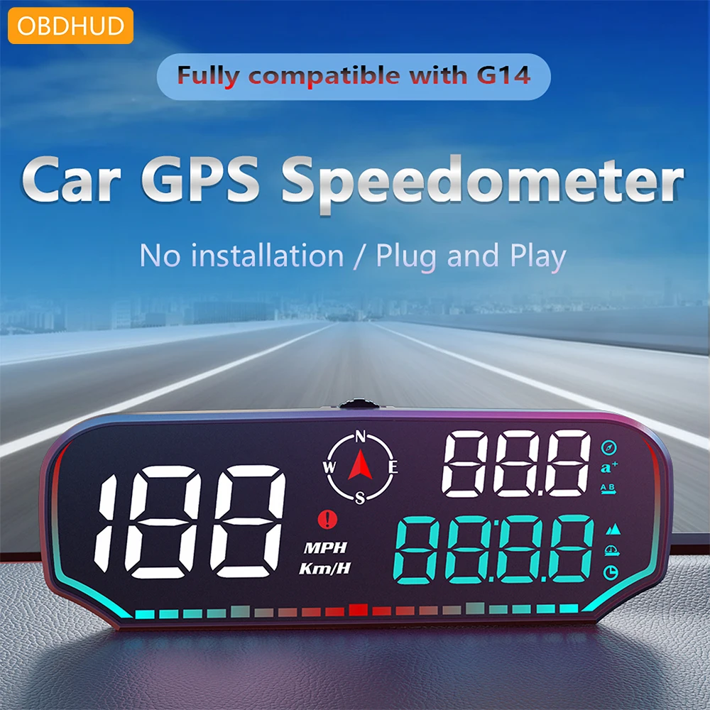 OBDHUD-G14-GPS-Digital-Speedometer-for-Car-HUD-Head-Up-Display ...