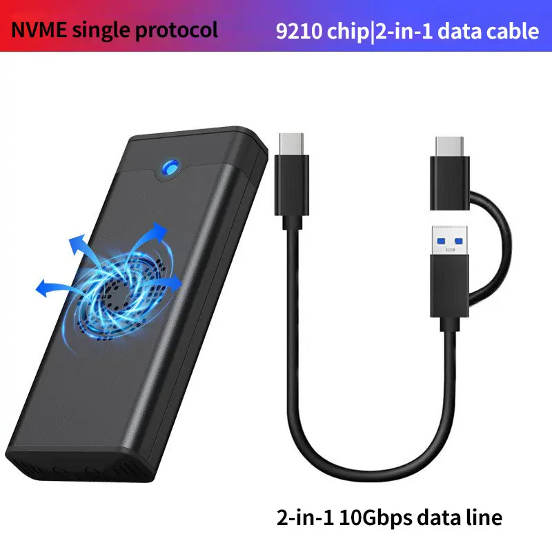 M-2-NVME-2-in-1-Cable-disk-box-M8-SATA-external-USB-Stabilizing-fan ...
