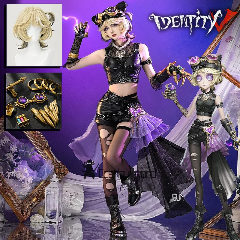 Identity V Mechanic Cosplay Costume Wig Lock Core Tracy Reznik Phantom ...