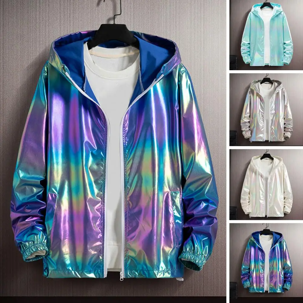 Black-Sliver-Shinny-Jacket-Men-Bomber-Jacket-Korean-Style-Hip-Hop ...