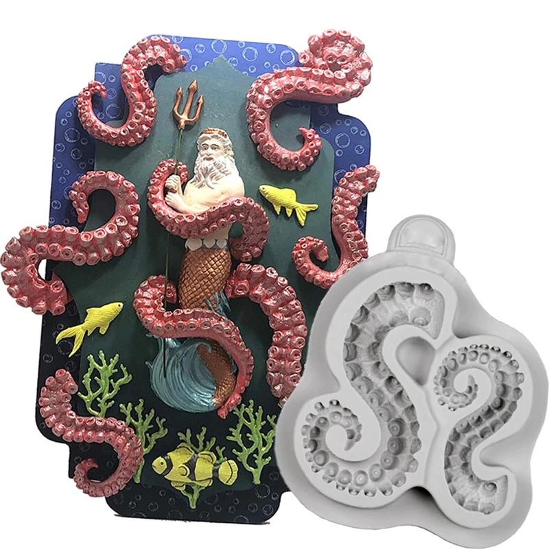 Silicone Decorating Tools | Silicone Tentacles Mold | Octopus Silicone ...