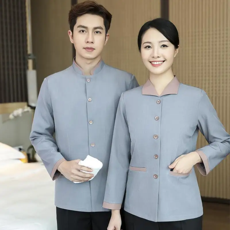 Logistics-Cleaning-Work-Clothes-Long-Sleeve-Hotel-Guest-Room-PA-Aunt ...