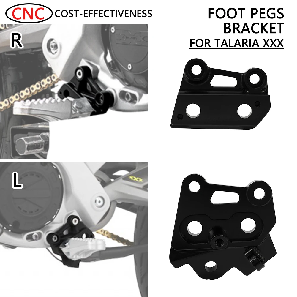 CNC Foot Pegs Bracket Right Left Adjustable Motorcycles Accessories For ...