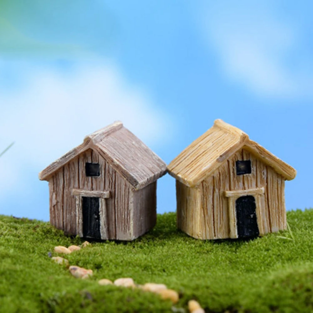 Mini-Figurinhas-De-Casa-De-Madeira-Micro-Paisagem-Ornamentos-De ...