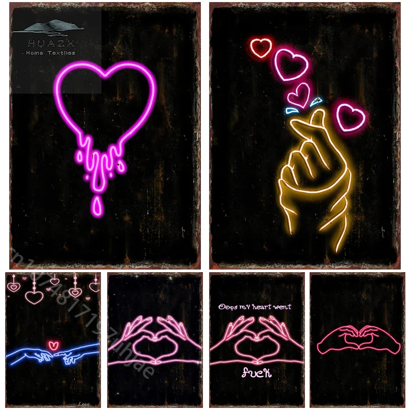 Neon-Sign-Gesture-Metal-Tin-Sign-Bar-Pub-Club-Party-Wall-Decor-Posters ...