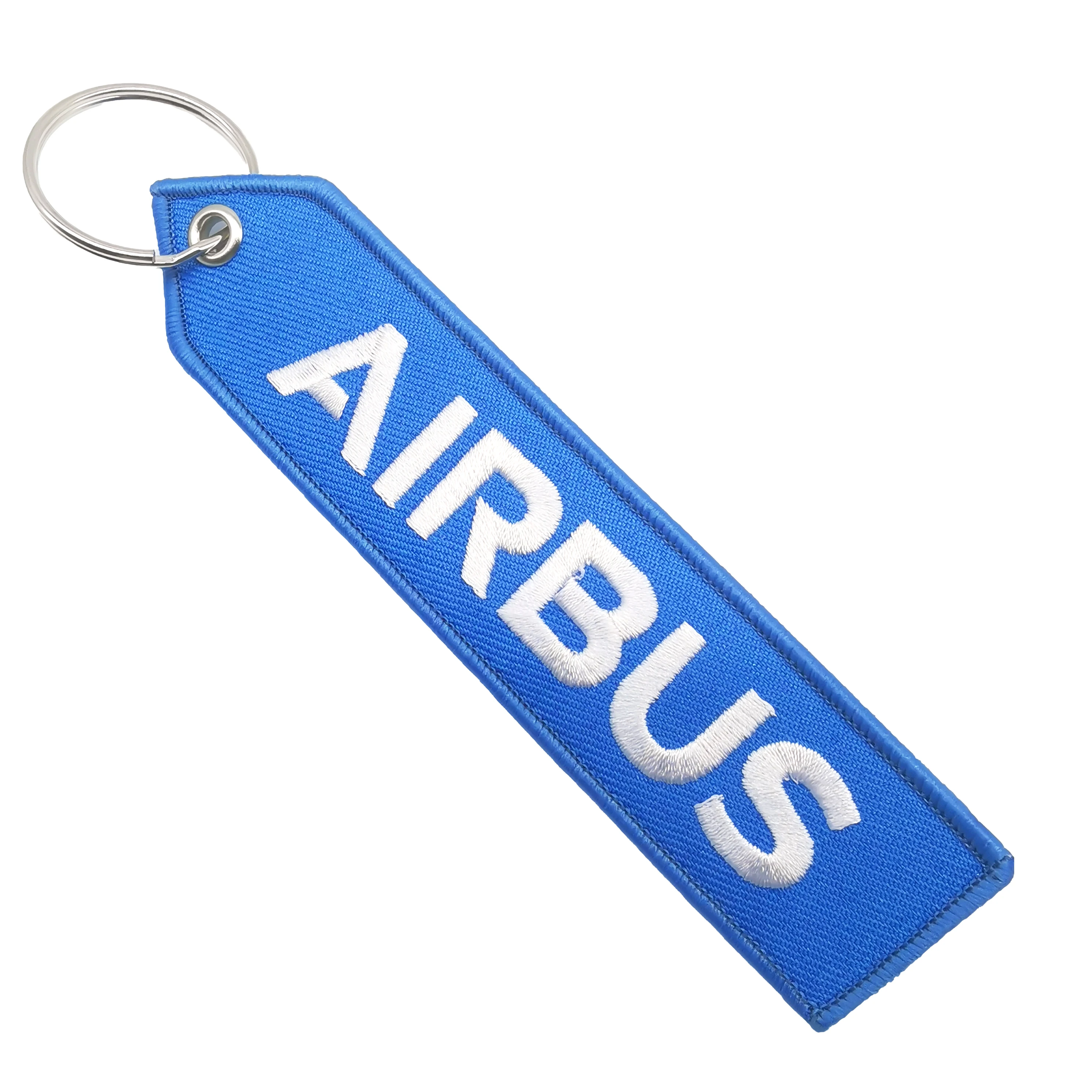 1-PC-Fashion-Trinket-Blue-AIRBUS-Keychain-Double-Sided-Embroidered ...