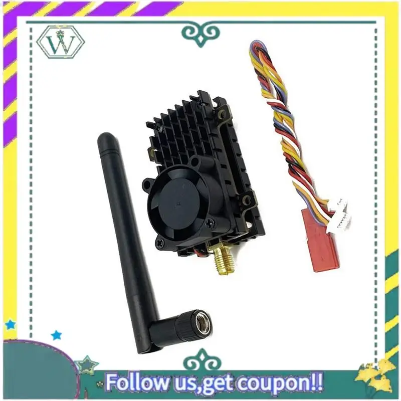 NEW Long Range 5.8Ghz 2W FPV VTX Wireless Video Transmitter 2000Mw 48CH ...