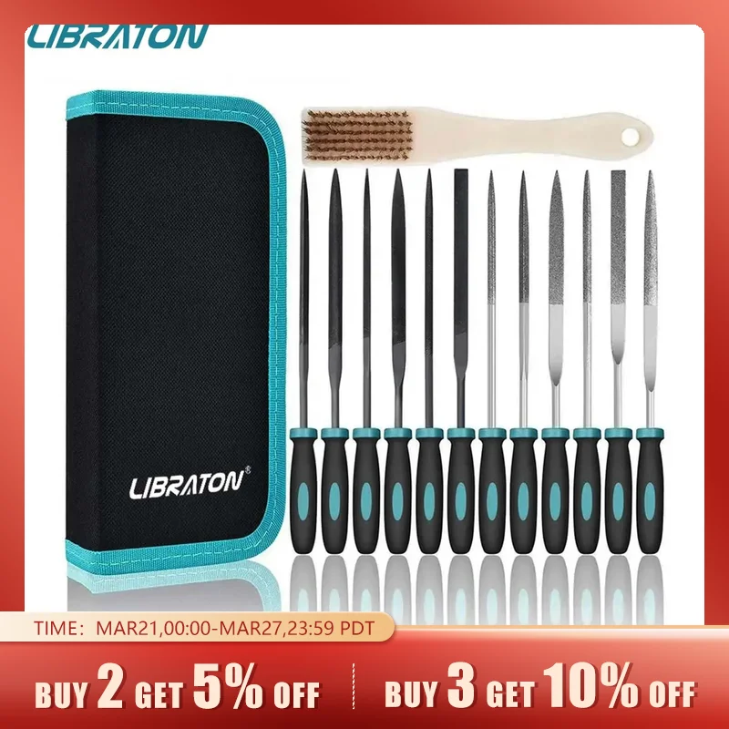 Libraton-Small-File-Set-Needle-Diamond-Files-13PCS-6Pcs-Jewlers-Files-6 ...
