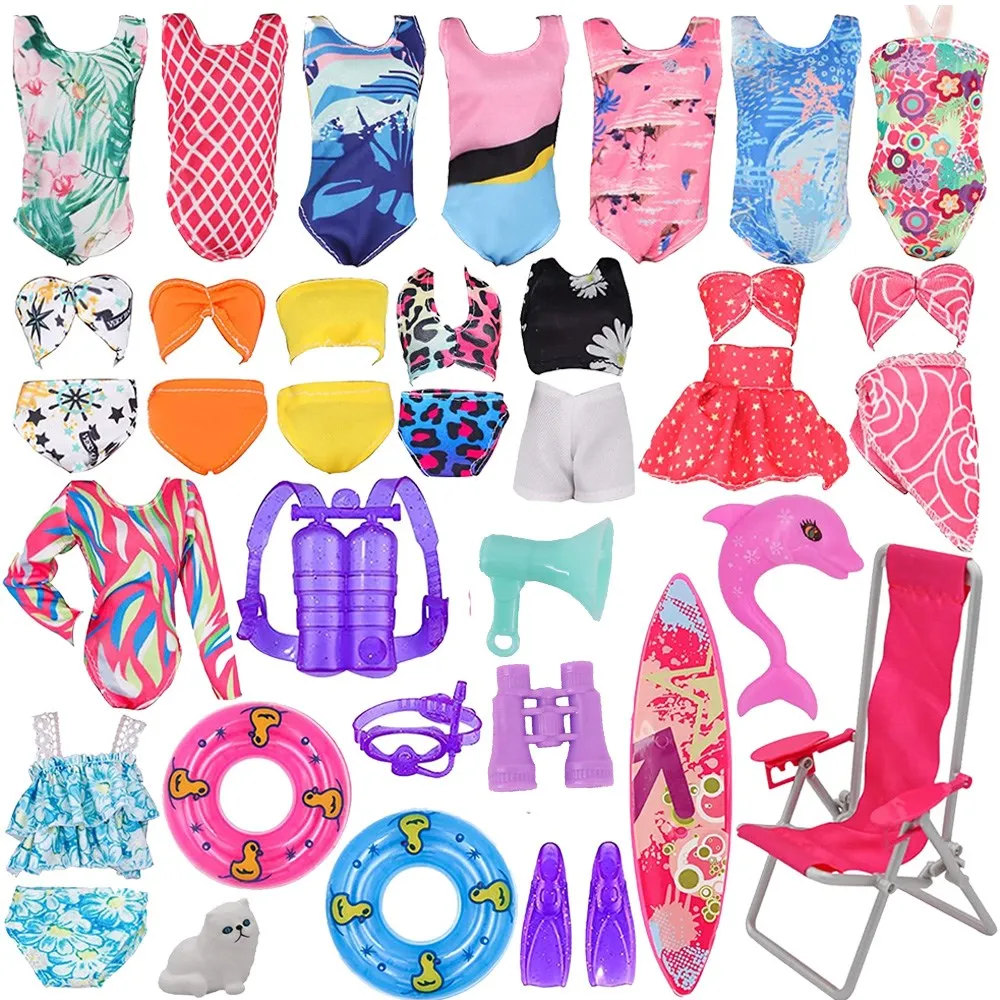 3Pcs/Set Babis Doll Clothes=1*Babi Swimsuit+1*Guitar+1*Skateboard For ...