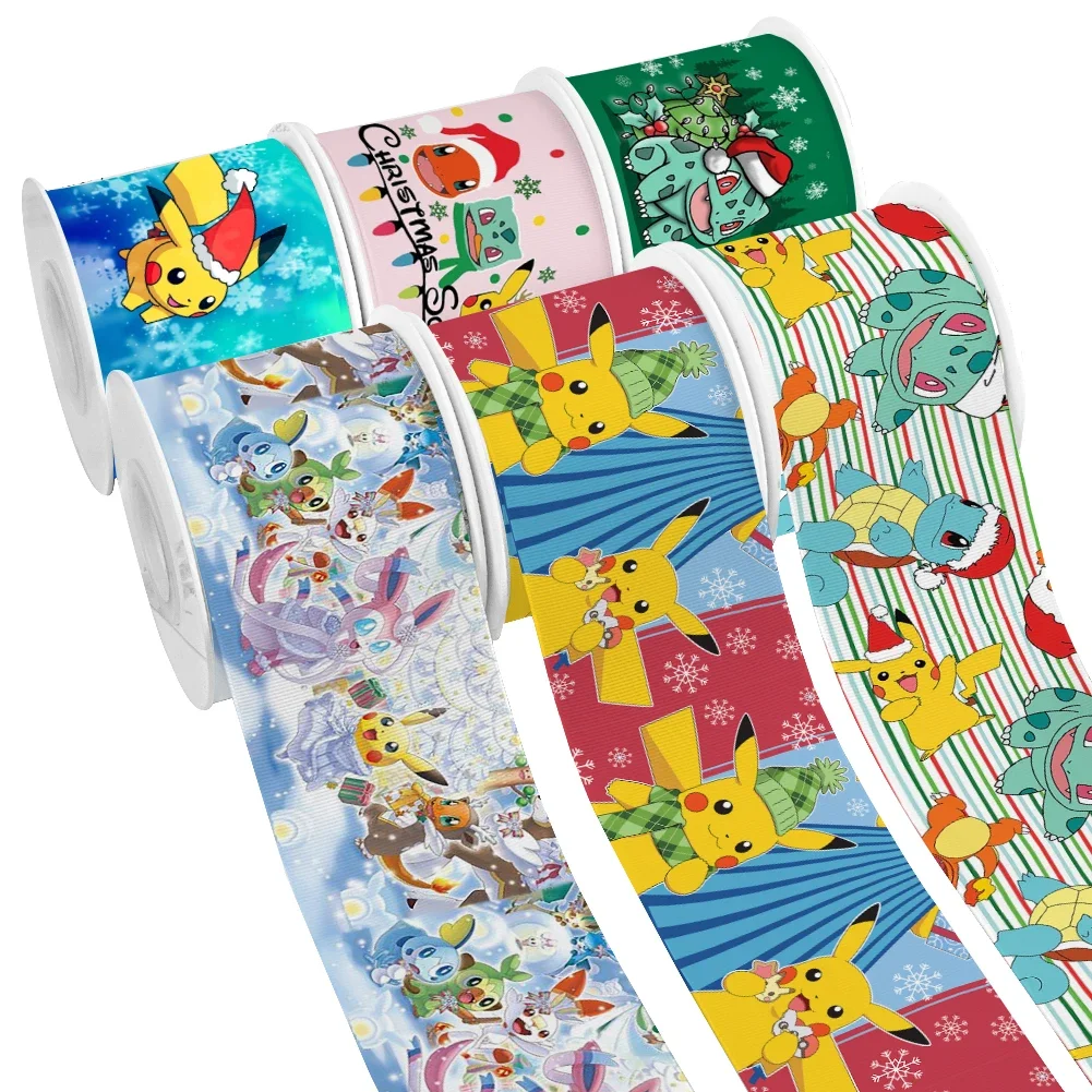 50-Yards-Christmas-Pikachu-Japanese-Cartoon-Pokemon-Pattern-Printed ...