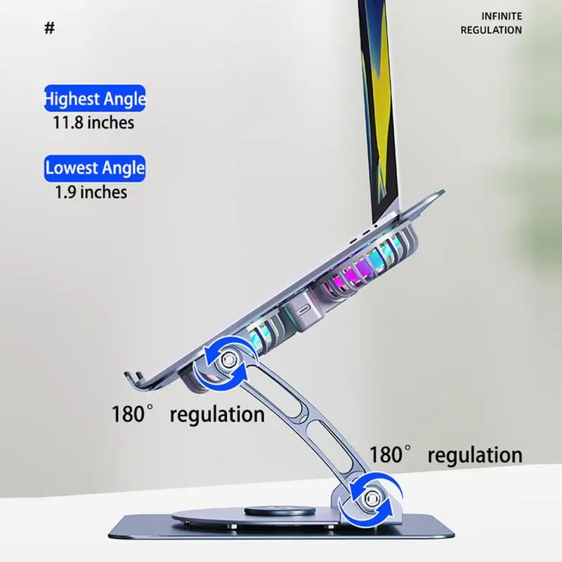 Aluminum-Alloy-Laptop-Stand-with-Computer-Cooling-Fan-for-Apple-Macbook ...