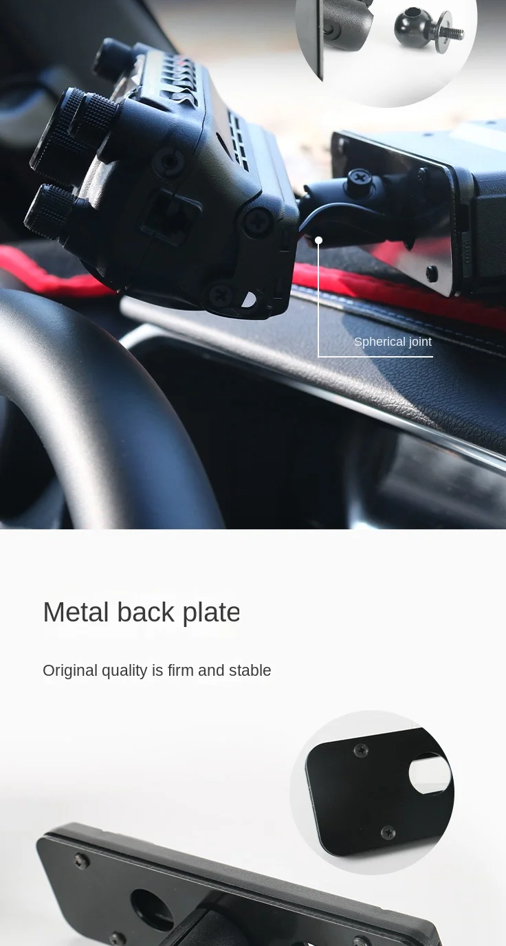 YAESU SJMK-500 Spherical Joint Mounting Kit FTM-500DR Panel Bracket ...