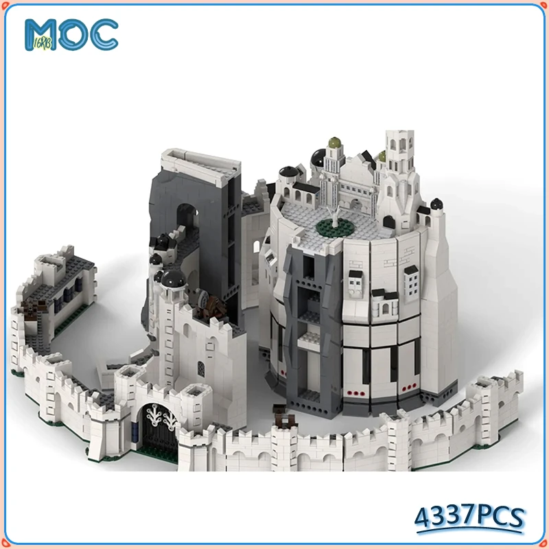 MOC Medieval Castle Building Blocks The White Bricks Modle Set City ...
