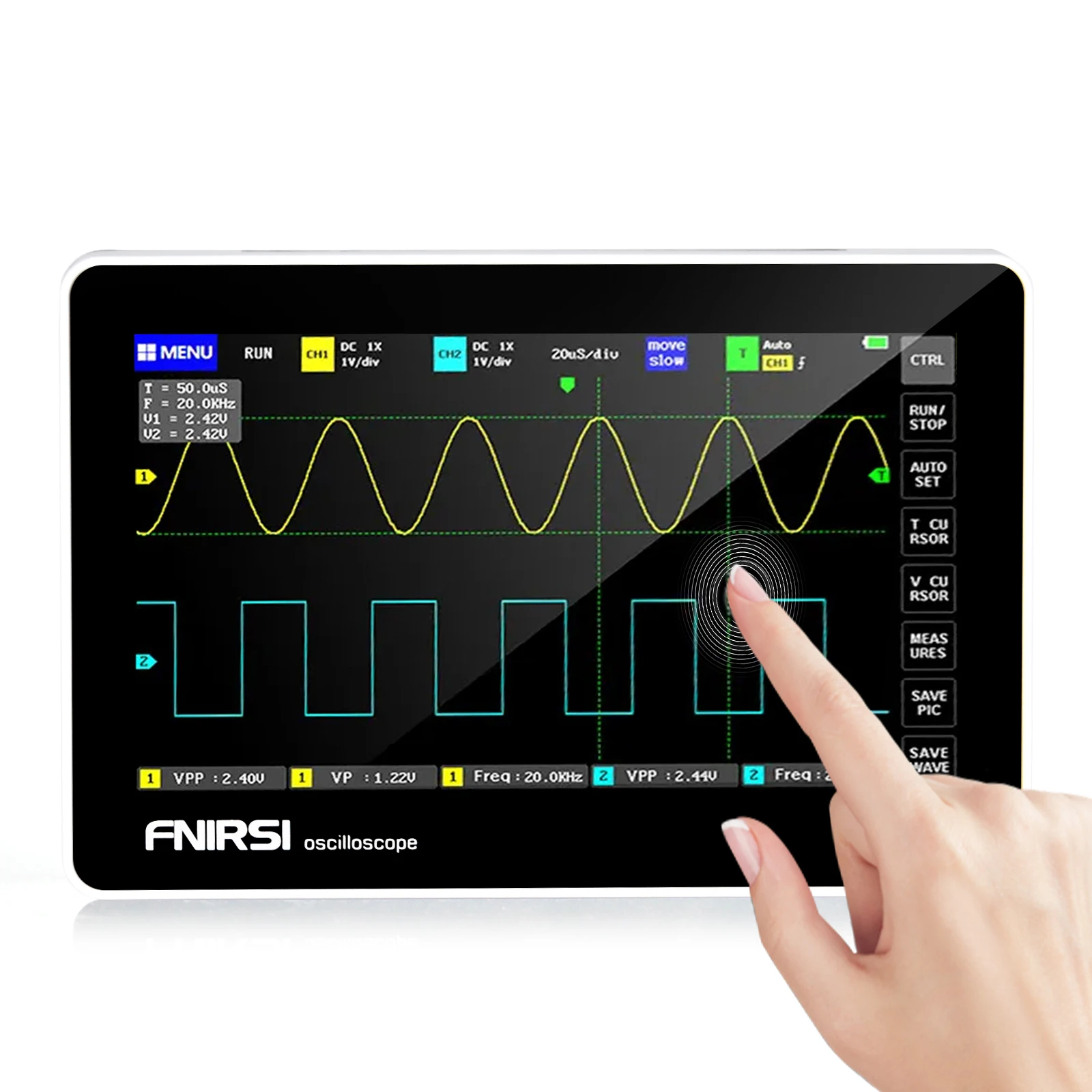 Tablet Oscilloscope,Digital Touch Screen Storage Oscilloscope Kit,with ...