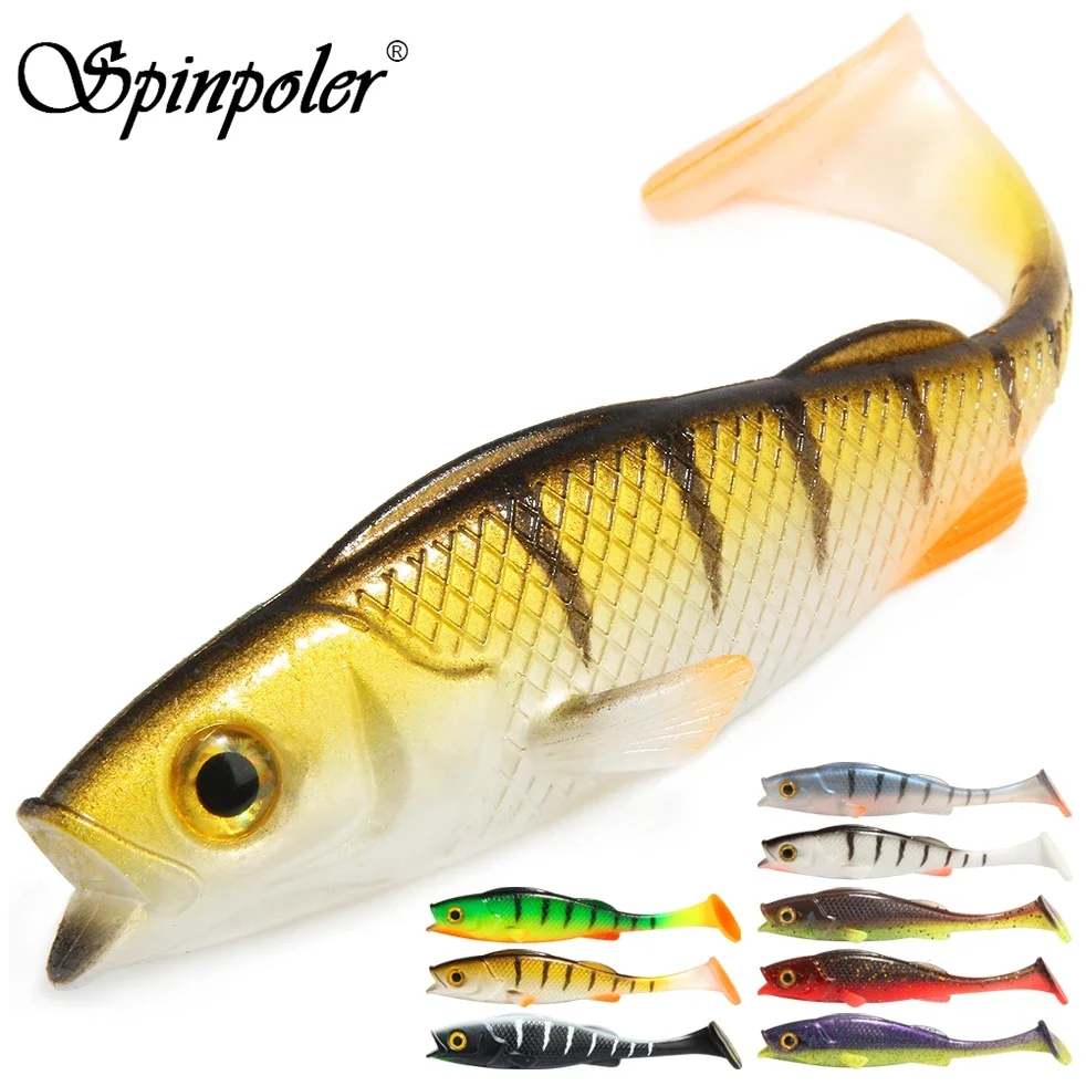 Spinpoler Vigour Perch Fishing Lure Soft Bait Shad UV-Active Wobble ...