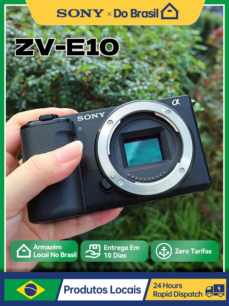 Do-Brasil-Sony-Alpha-ZV-E10-ZVE10-APS-C-Mirrorless-Digital-Compact ...