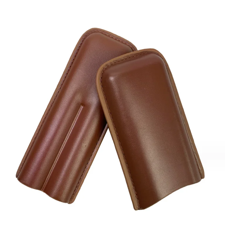 PU-Leather-Cigar-Case-Portable-2-Cigars-Tube-Holder-Travel-Humidor ...