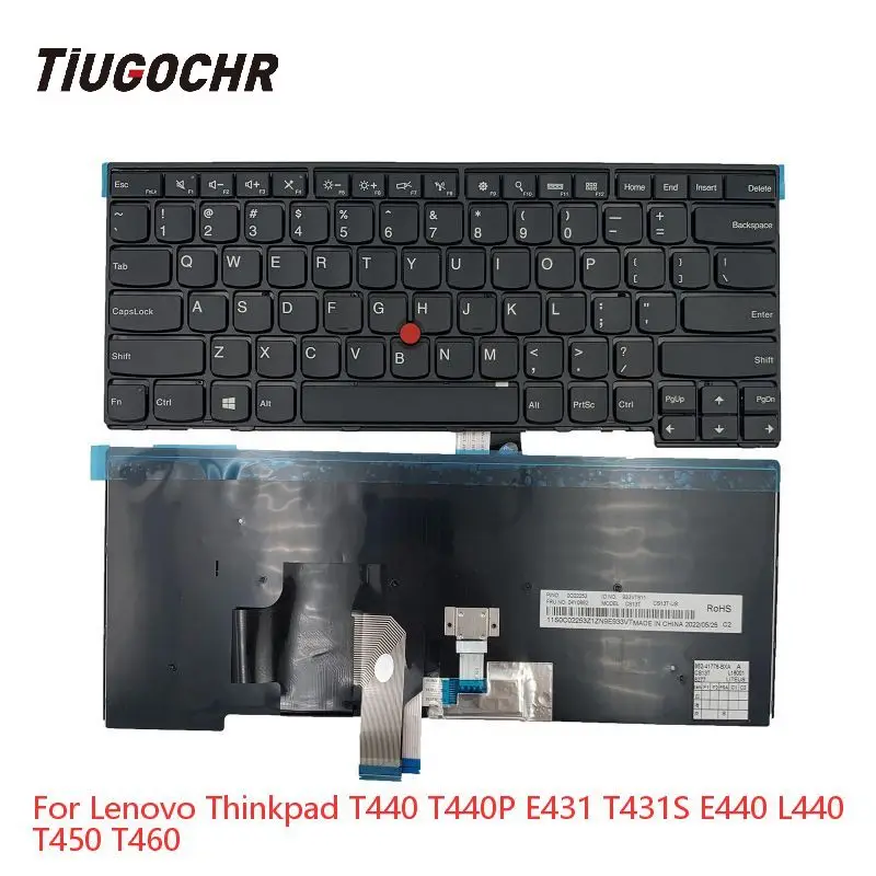 New-US-English-Keyboard-For-Thinkpad-E431-E440-L440-L450-L460-BLACK ...