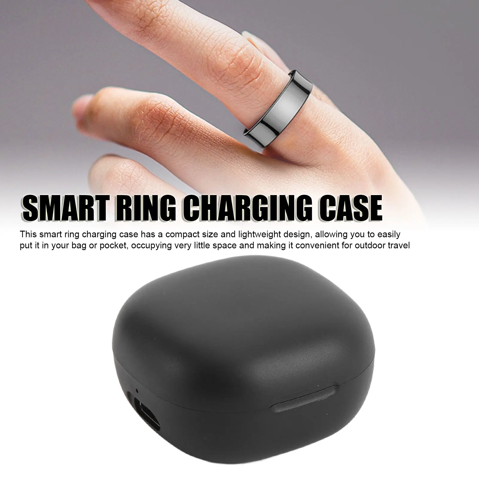 Portable Smart Ring Charging Case Charging Compartment With Magnetic ...