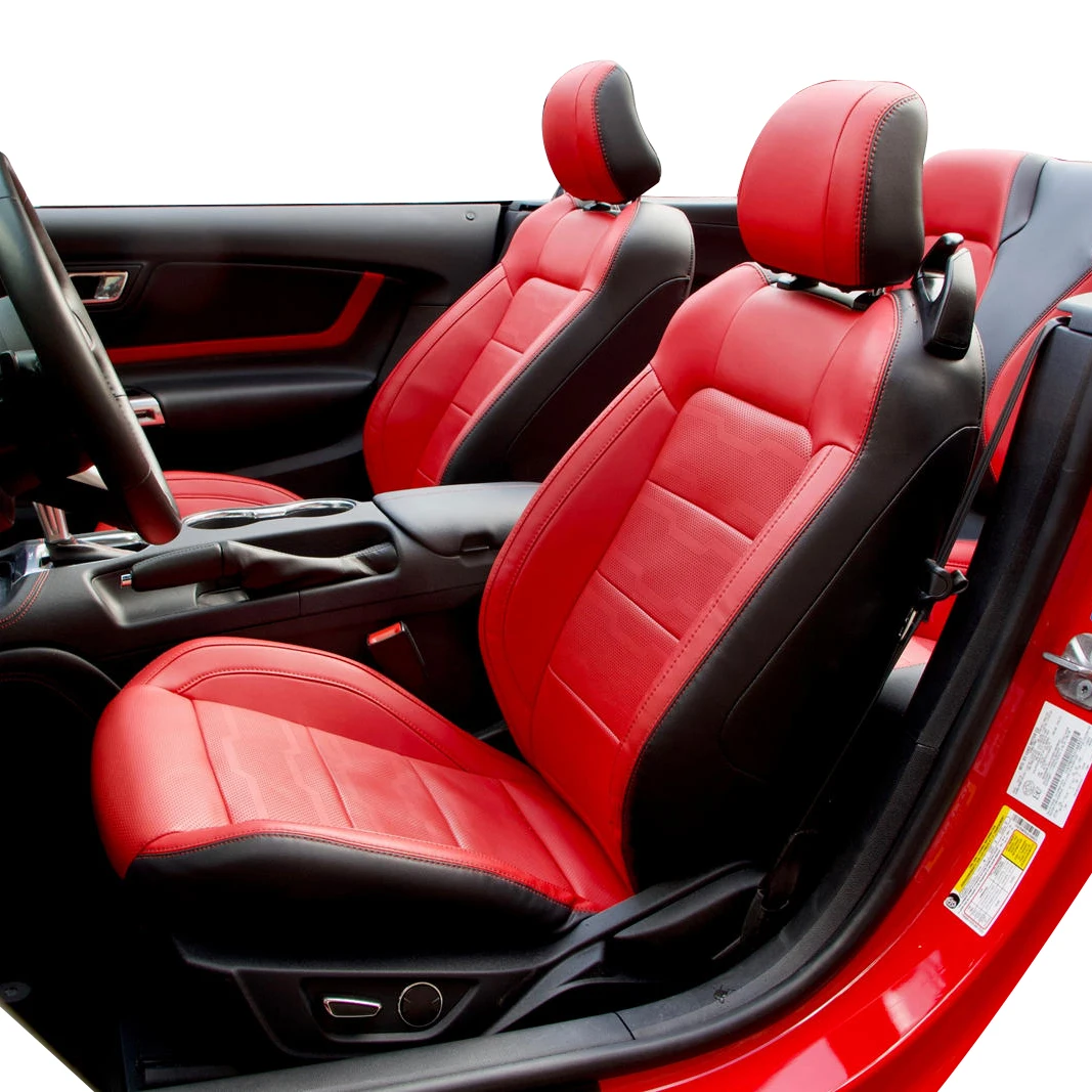 Custom Fit for Mustang Convertible Car Seat Covers Full Set Durable ...