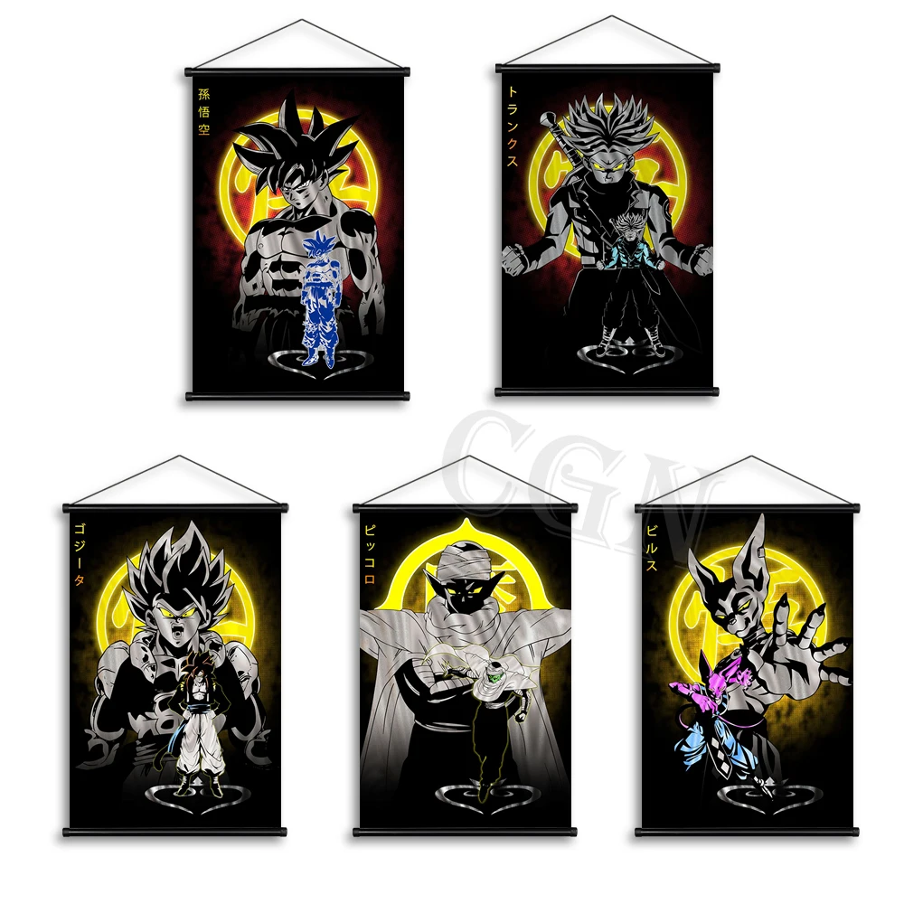 Goku Print Poster Dragon Ball Z Art Canvas Painting Classic Anime Mural ...