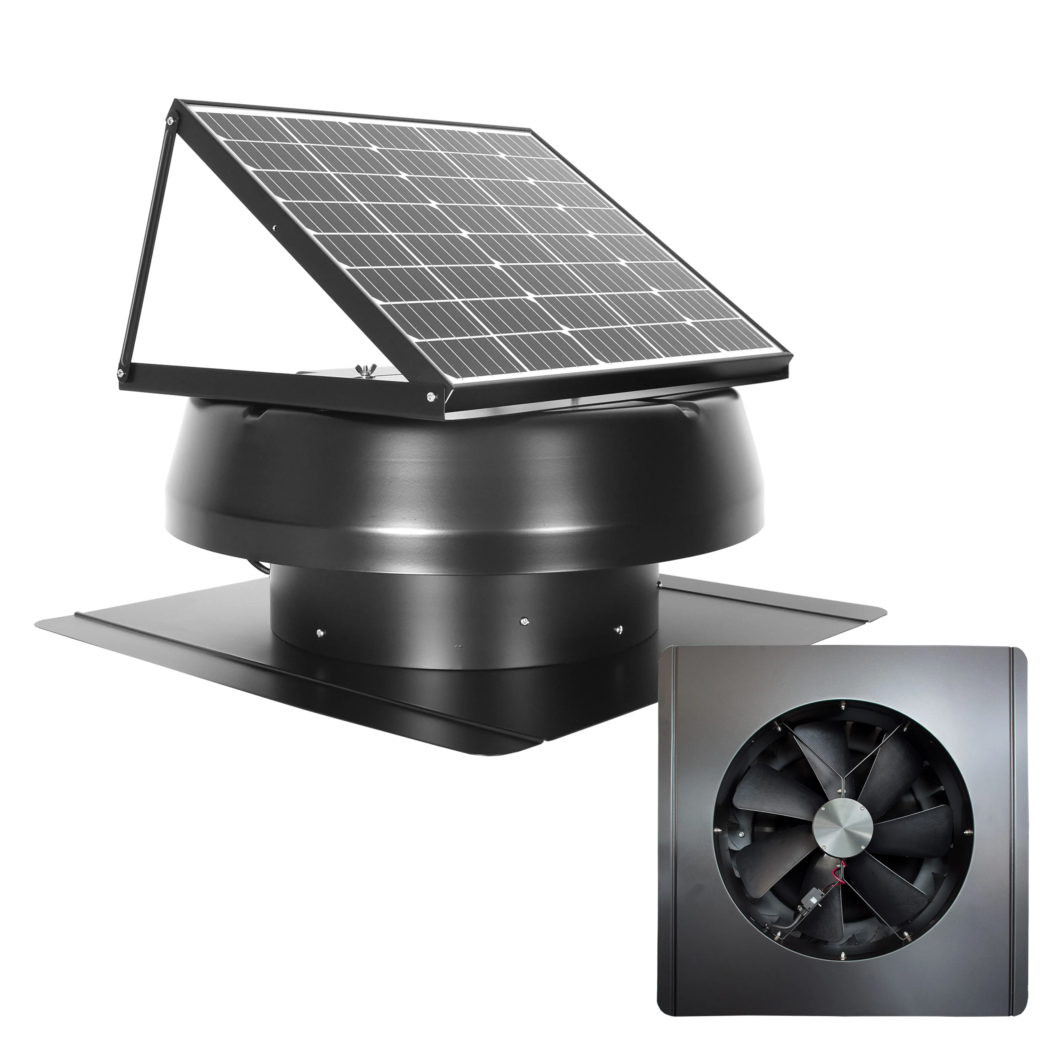 40W-14-Round-Shape-Solar-Axial-Flow-Fan-HVAC-Eco-Roof-Vent-Tools ...