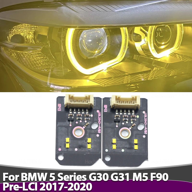 Yellow Angel Eyes Light DRL Boards für BMW 5 Series G30 LCI – Eine ...