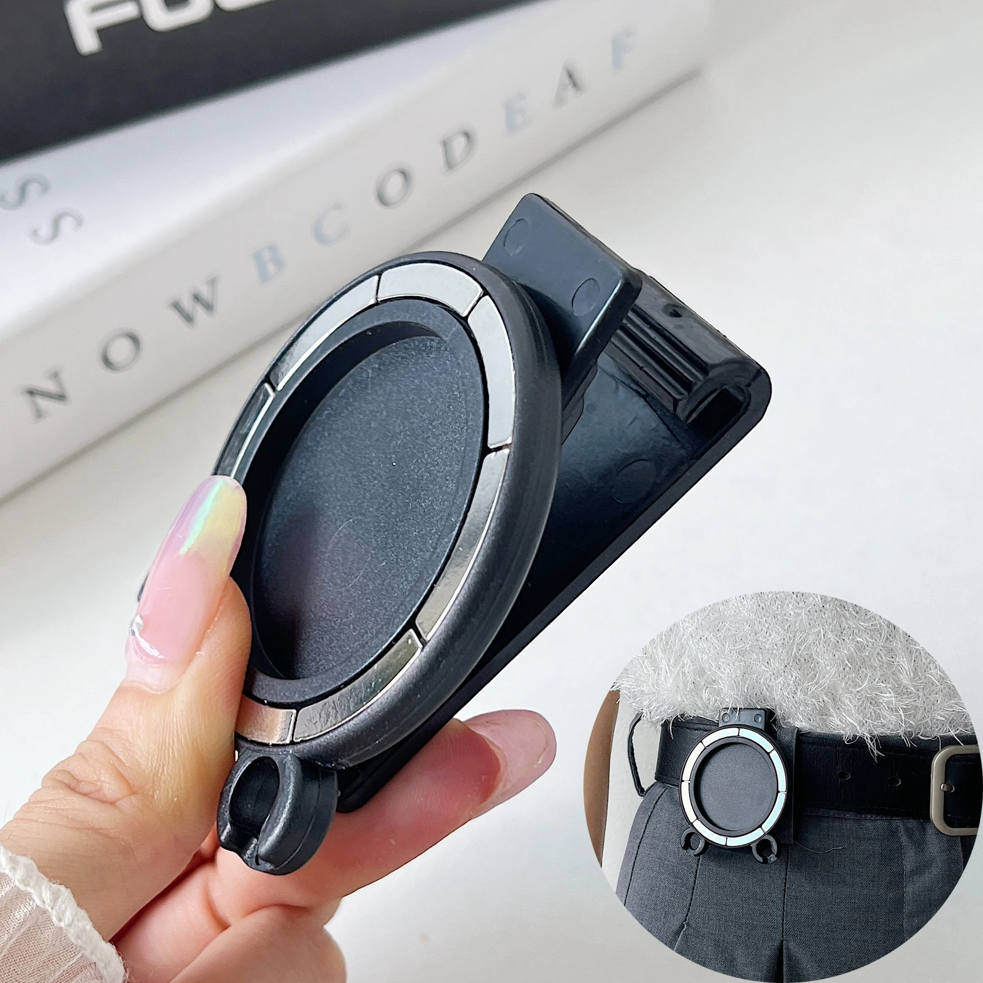 For-Magsafe-Clip-Mount-Magnetic-Belt-Clip-Holder-Backpack-Mobile-Phone ...