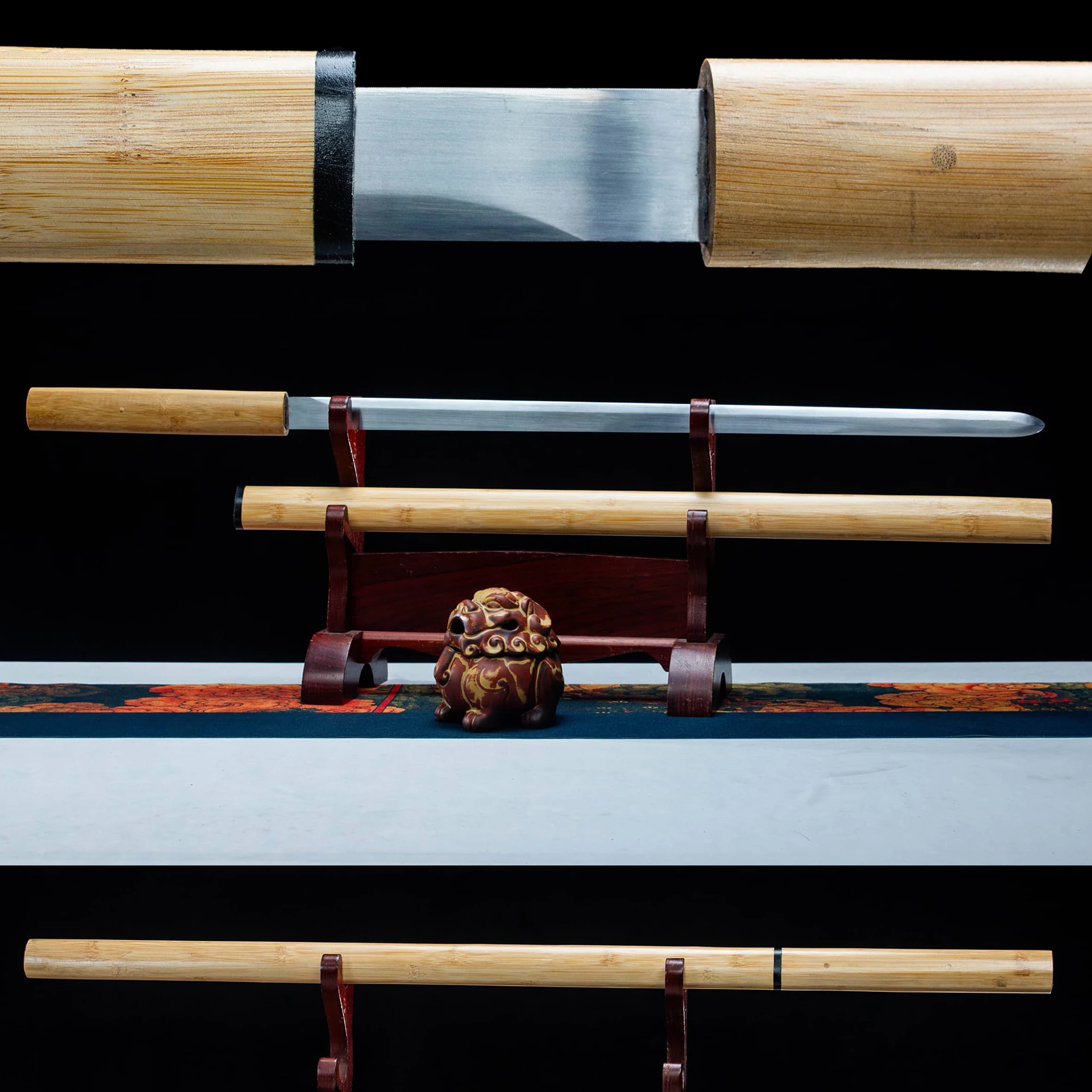 102cm-medieval-stainless-steel-True-Bamboo-Tang-Sword-Battle-ready-True ...