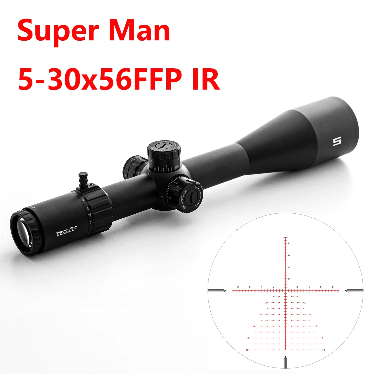 100-Original-34mm-Tube-5-30x56-FFP-IR-Hunting-Riflescopes-Illumination ...
