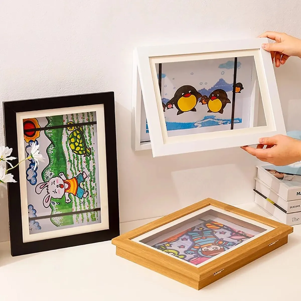 Simple-Wooden-Flap-Photo-Frame-A4-Framed-Picture-DIYChildren-s ...