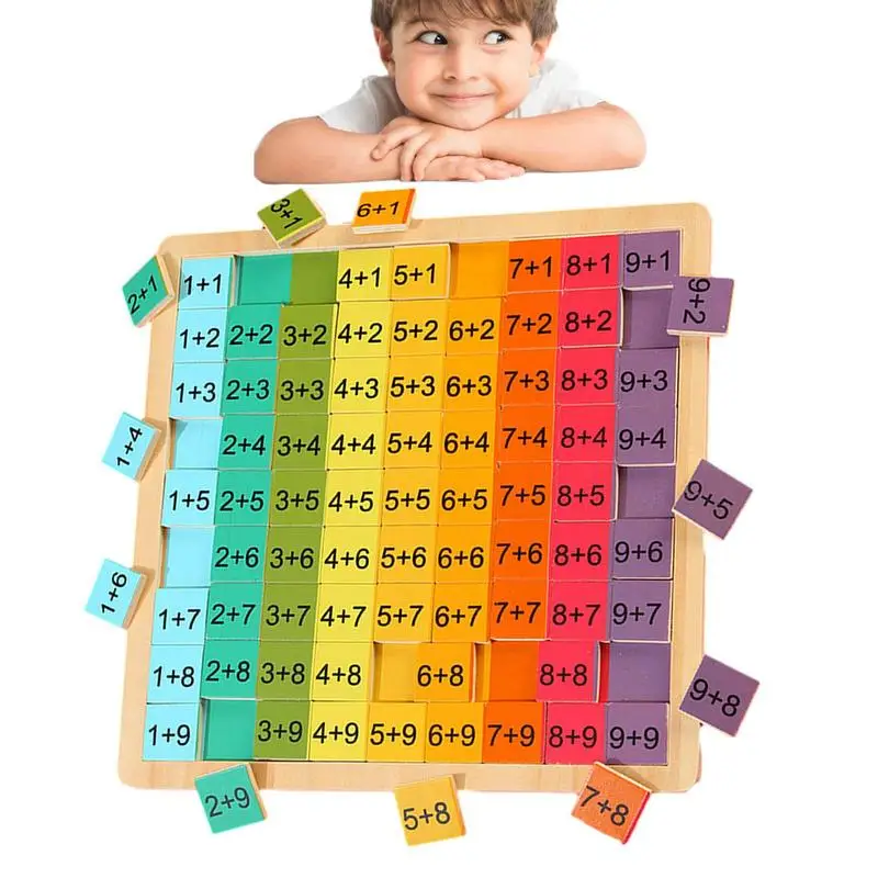 Wooden-Times-Table-Board-Multiplication-Games-Board-Math-Learning-Tools ...
