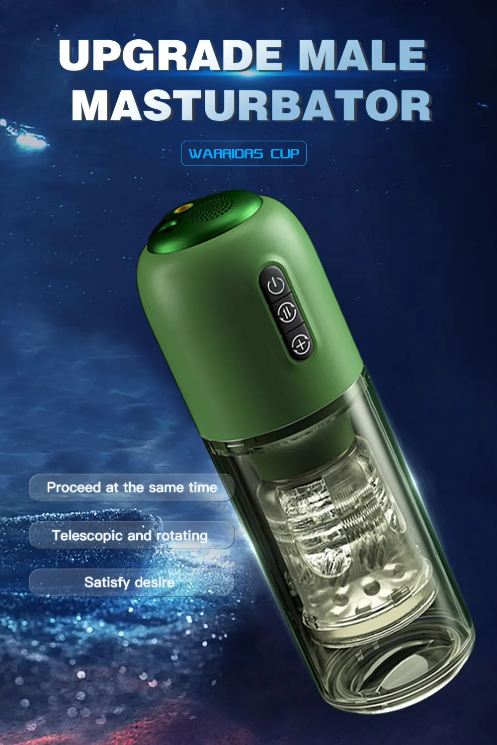 Full Automatic Piston Telescopic Rotation Male Masturbator Cup Adult