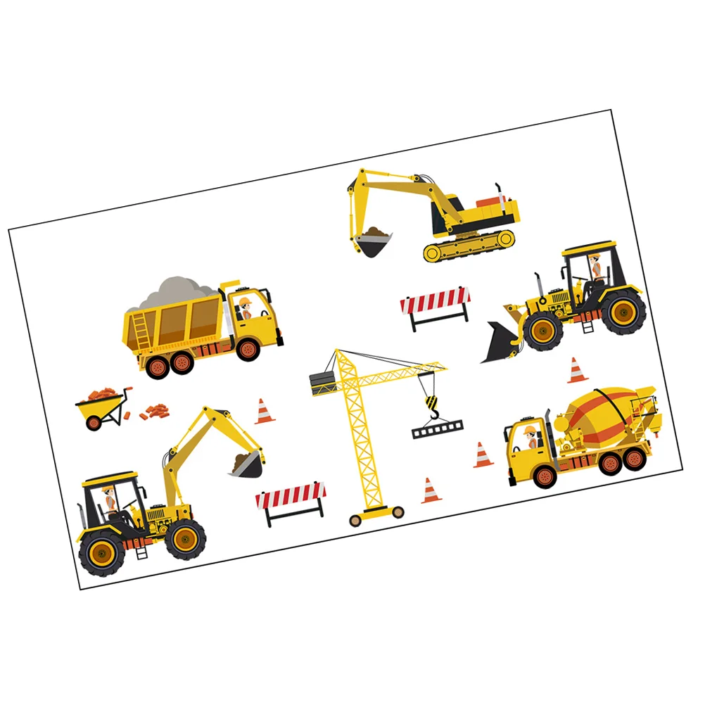 Duvar-Sticker-Araba-kartmalar-Ekskavat-r-Y-r-meye-Ba-layan-ocuk ...