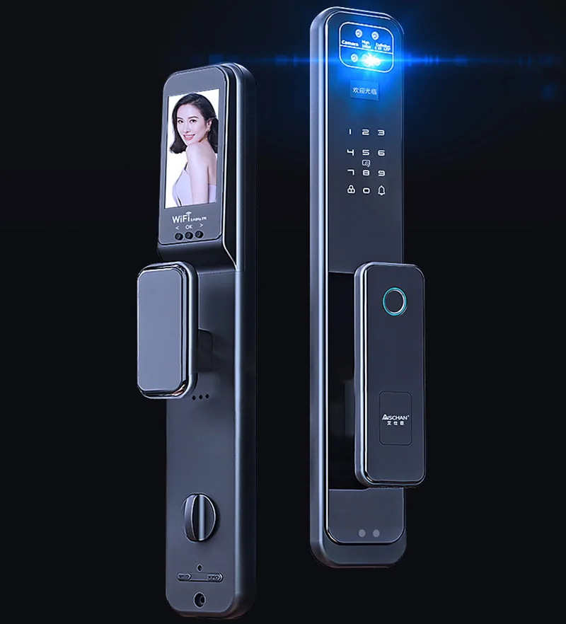 Fingerprint-Lock-Household-Security-Door-Intelligent-Lock-Face ...