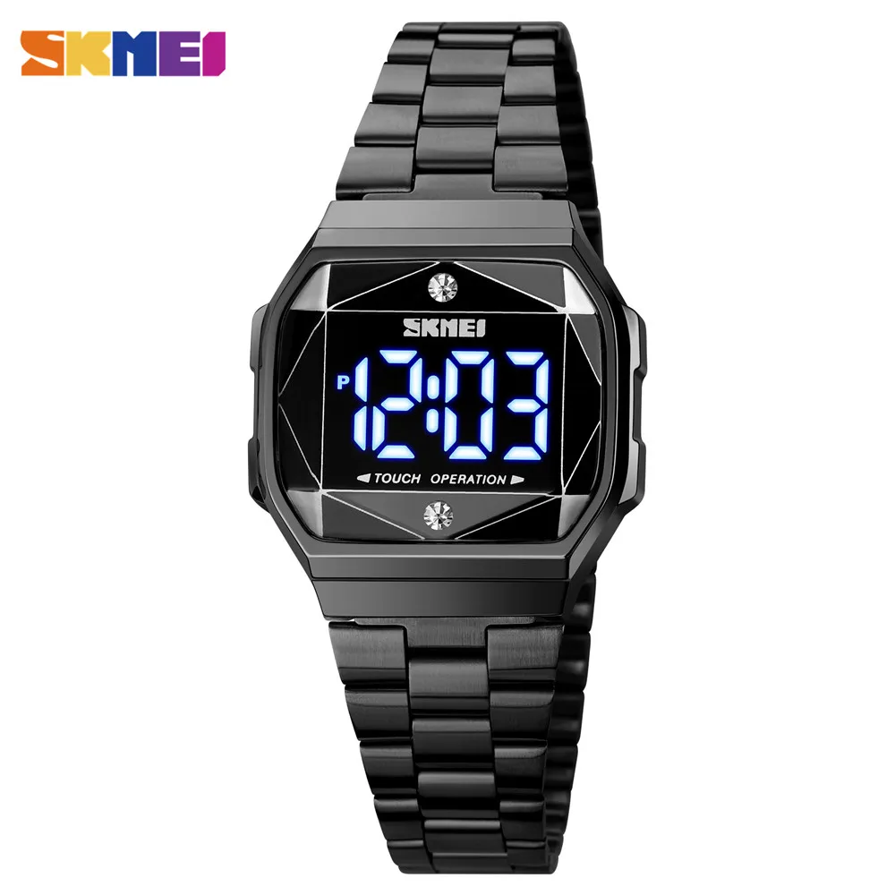 SKMEI-Fashion-LED-Touch-Screen-Display-Digital-Women-Watches-Casual ...