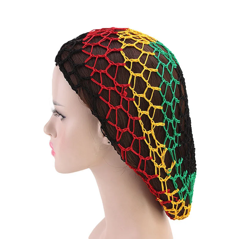 Women-s-Mesh-Hair-Net-Crochet-Cap-Soft-Rayon-Snood-Hair-Net-Colorful ...