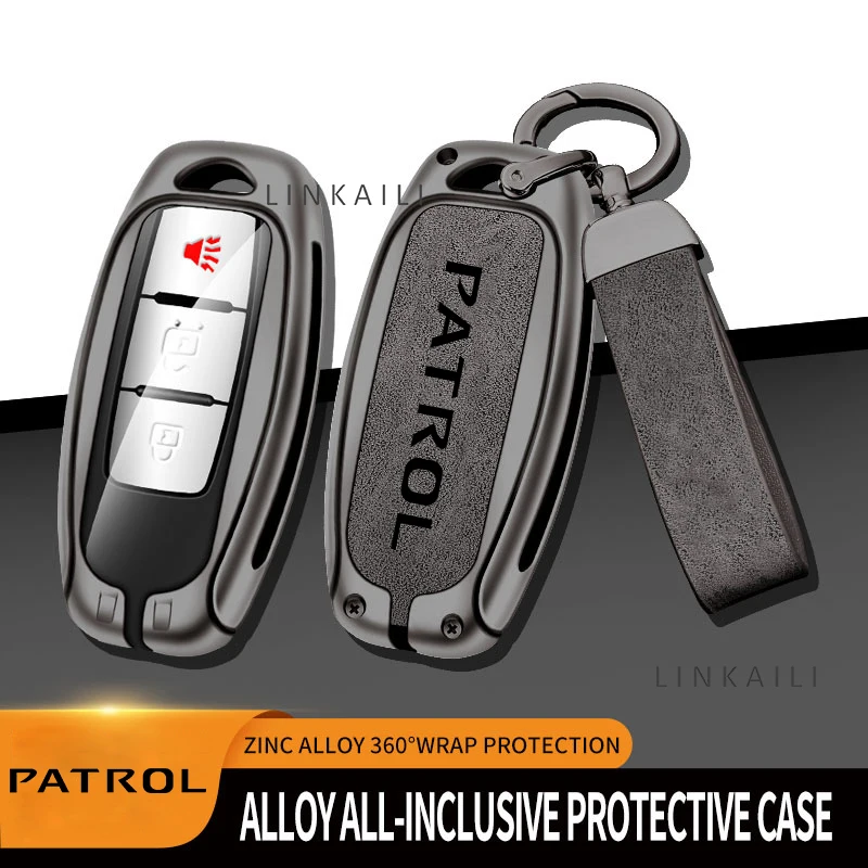 Zinc-Alloy-Car-Remote-Key-Case-Cover-for-Nissan-Patrol-y60-y61-y62 ...