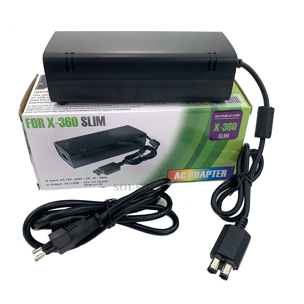 New For XBox 360 X-360 S Slim Power Supply AC Adapter Charger 220V ...