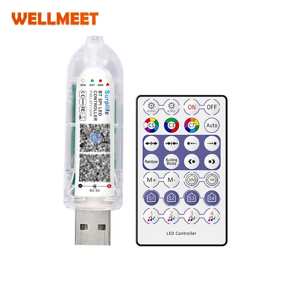 5V-Phantom-USB-RGB-LED-Light-Strip-With-28-Keys-Bluetooth-Music-Rhythm ...