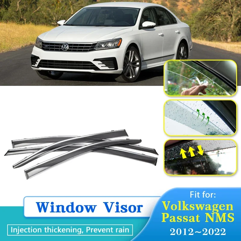 Rain-Deflector-For-Volkswagen-VW-Passat-NMS-2012-2022-Car-Window-Visor ...