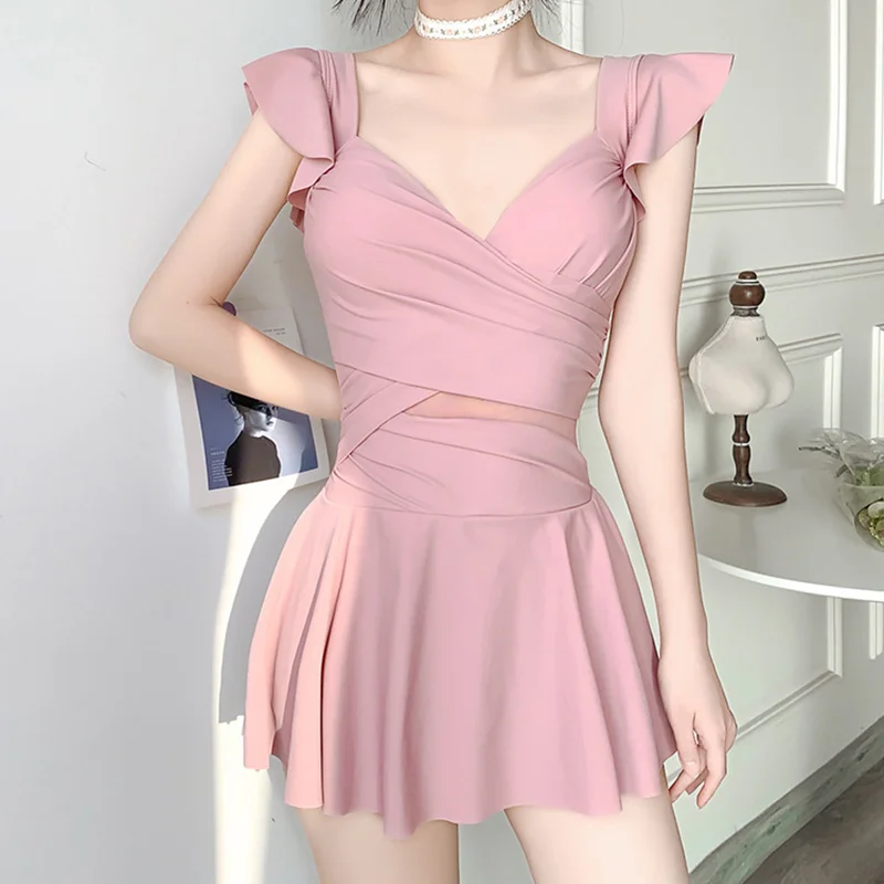 Sexy New Ruffle One-Piece Swimsuit Off The Shoulder Swimwear Women ...