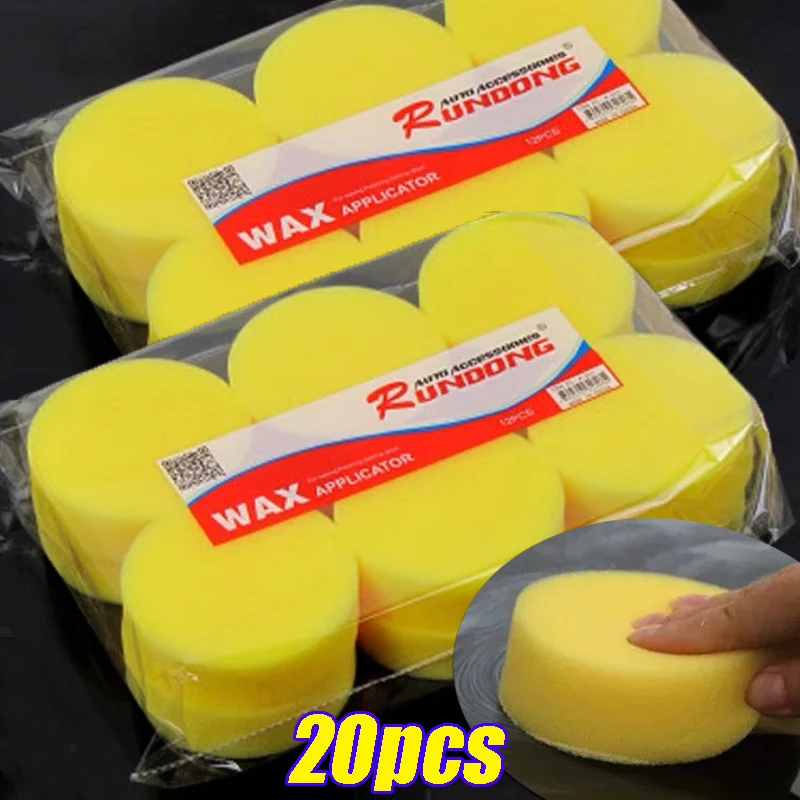 Car-Round-Waxing-Polish-Sponges-High-Density-Foam-Applicator-Pads ...