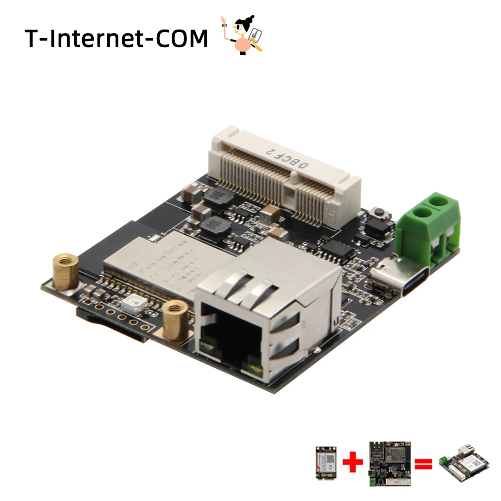 Lilygo Ttgo T Internet Com Ethernet Esp32 Para T Pcie Placa Iot M Dulo