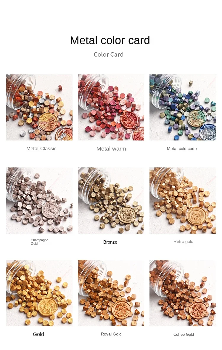 Set ceara pentru sigilii decorative, 200 bucati, twolss, Multicolor ...