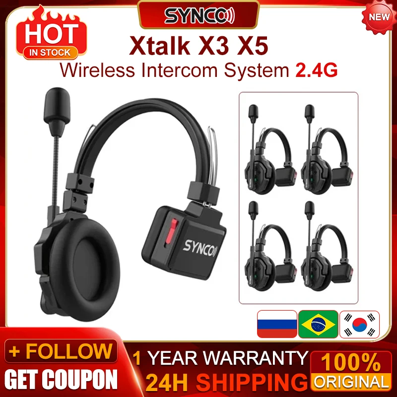 SYNCO-Xtalk-2-4G-Wireless-Intercom-System-X1-X2-X3-X5-MasterFree-Noise ...