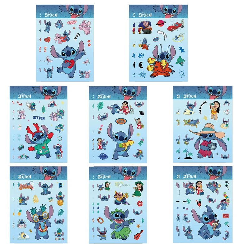 8Pcs-Disney-Stitch-DIY-Sticker-Cute-Anime-Cartoon-Fashion-Charm ...