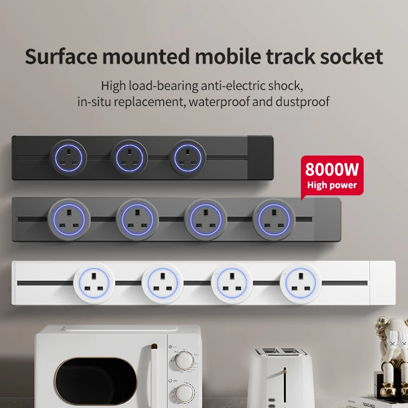 EU-UK-FR-Korea-Power-Track-Socket-Home-Kitchen-Appliances-Pop-Electric ...